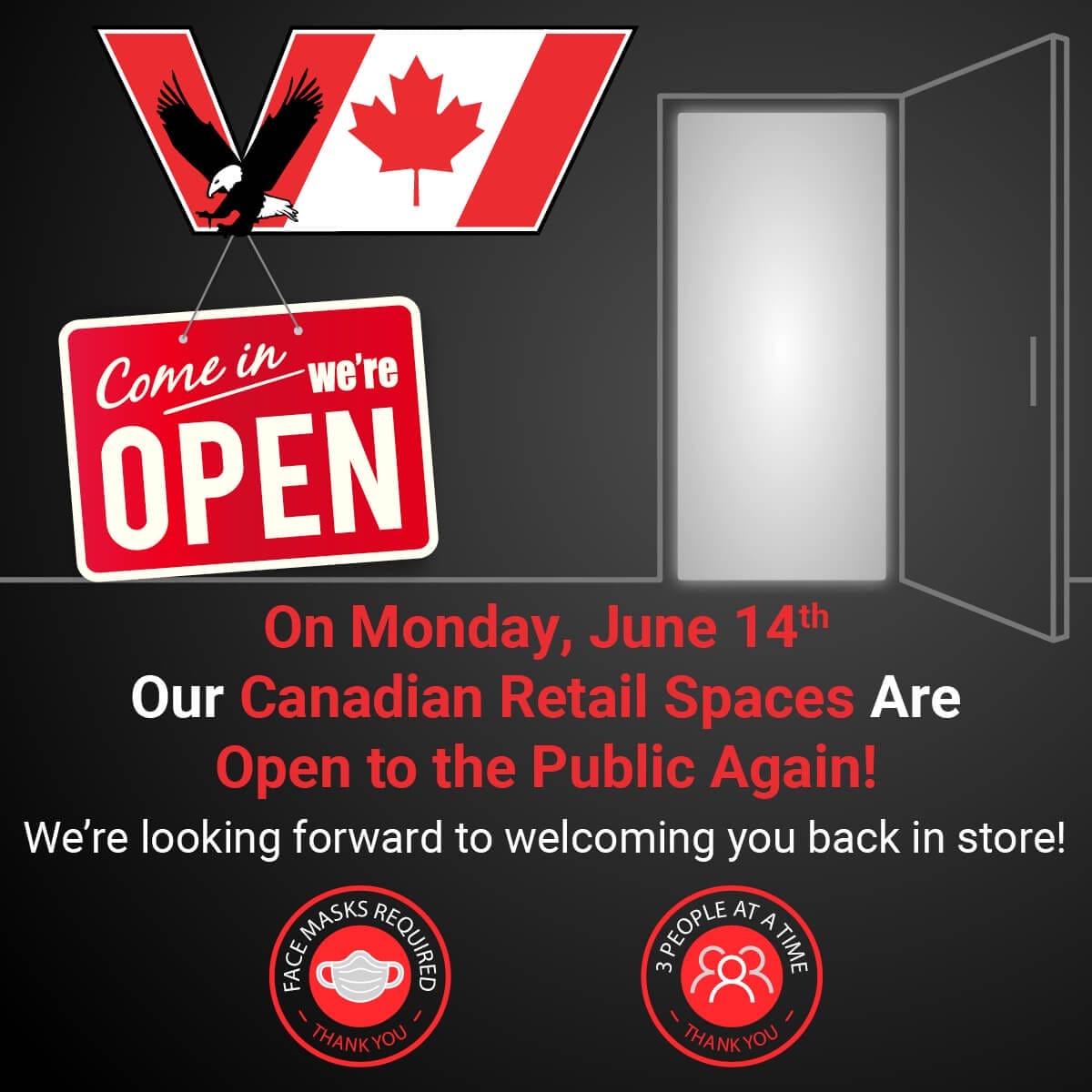 Canadian Retail Spaces Re-Open to Public - June 14th, 2021 - Verduyn ...