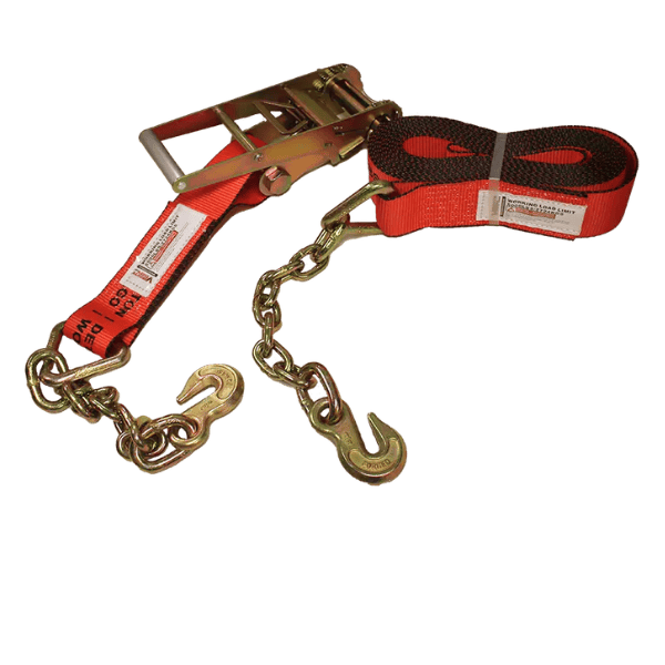 3” X 30’ Ratchet Strap with Chain End (VTI) - Verduyn Tarps - Canada