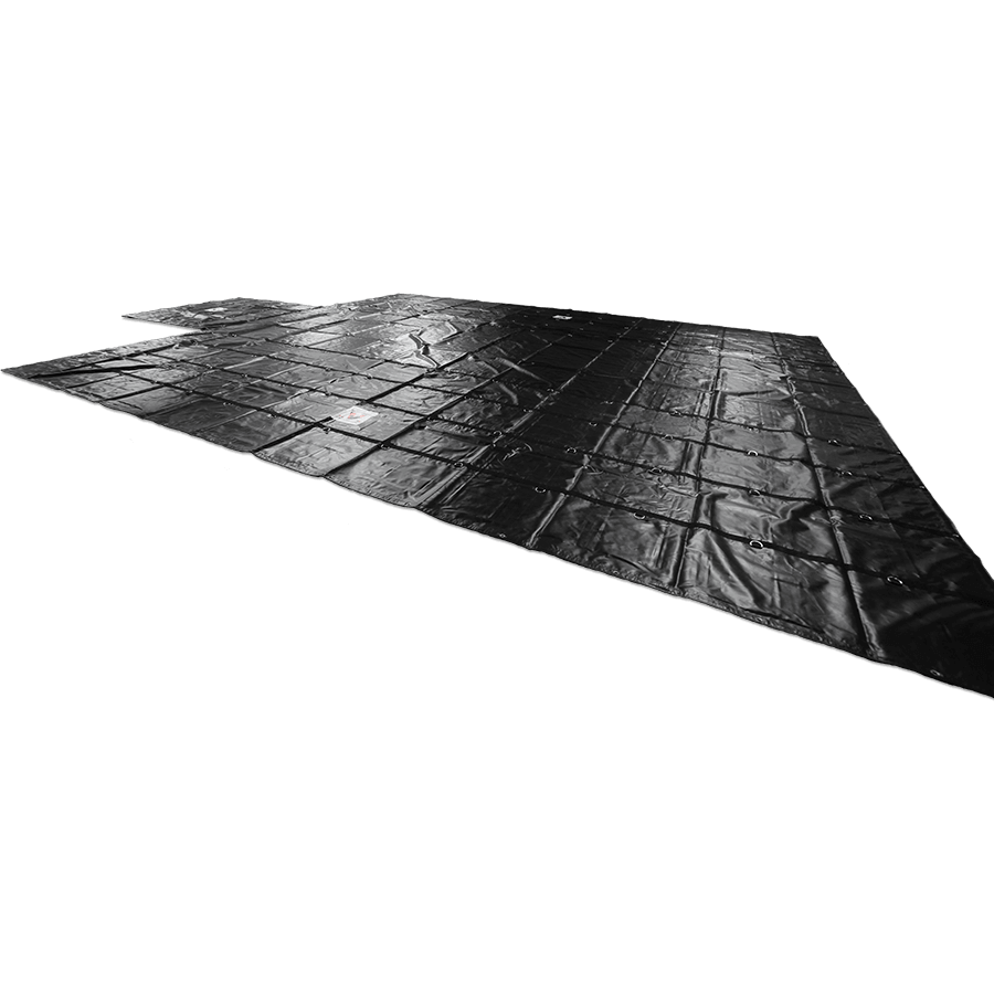 4 Piece Heavy Duty Lumber Tarp Set for Step Deck - 10' Drops + Flaps ...