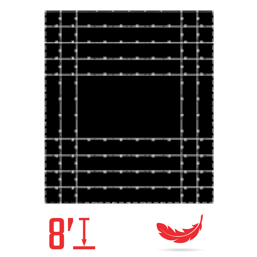 24' x 21' (8' Drops + Flap) Lightweight Lumber Tarp - Verduyn Tarps ...